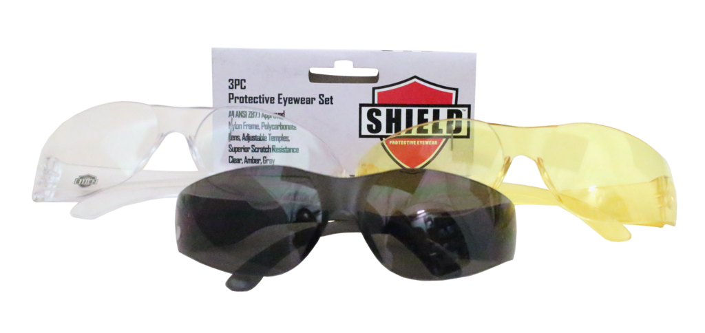 SHIELD SAFETY LENS 3-PACKS - VARIOUS SHADES - NGC Industries